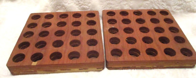 Two~25 Round Wood Reloading Block~Handcrafted~1990's | eBay