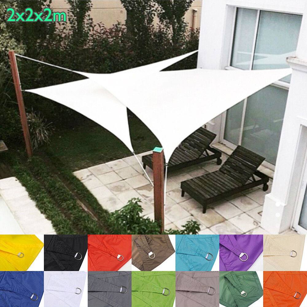 Patio Sun Shade Sail Sunscreen Garden Canopy Awning 90% UV Block ...