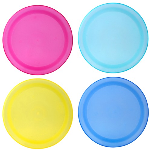 4 Pc Colorful Sturdy Reusable Dinner Plates - Party BPA - Fee Plastic ...