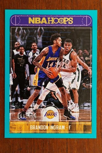 2017-18 Panini NBA Hoops Teal 56/125 Brandon Ingram #108 Lakers ...