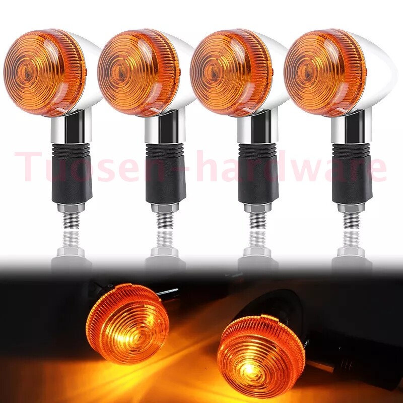 4x Motorcycle Turn Signals Blinker Light For Honda Shadow Spirit ACE VT ...