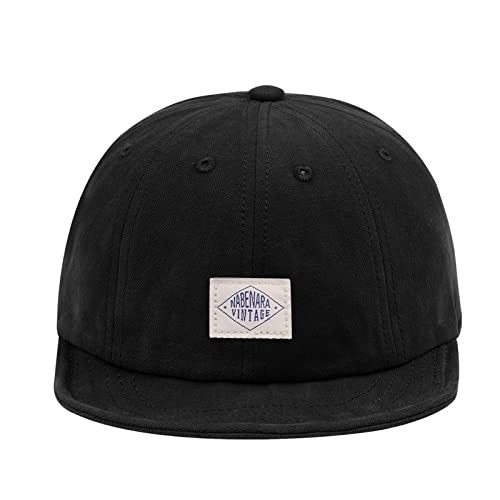 Soft Short Brim Baseball Cap Fashion Trucker Hat Casual Flat Bill Caps ...
