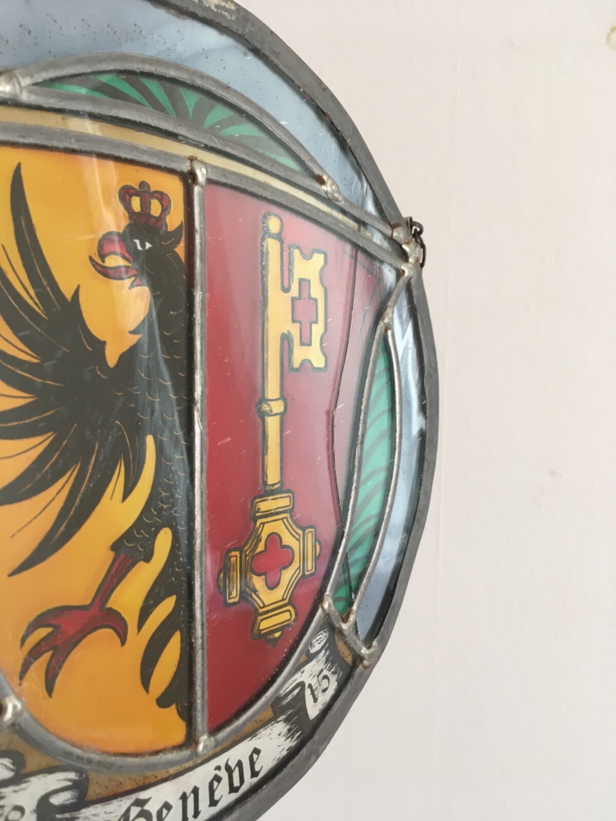 Vitrail armoirie du Canton de Genève, Suisse. | eBay