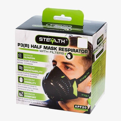 Stealth P3 Respirator Dust Half Face Mask S/M | eBay
