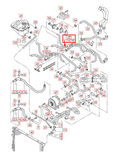 NEU AUDI Q7 4L WASSERKÜHLUNGSROHRSCHLAUCH 7L0121156E 2015 07-09 ...