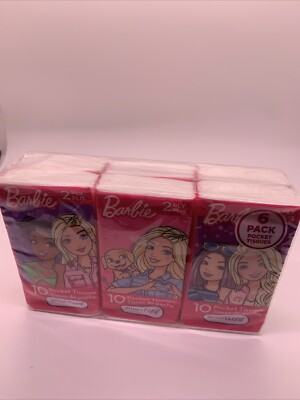 Smart Care Barbie 6 Pack Pocket Tissues Packs | eBay