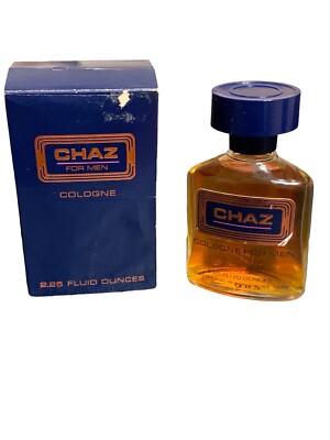 CHAZ FOR MEN, eau de cologne, 2.25. New in box. Vintage | eBay