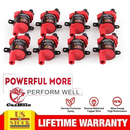 8 Pack Ignition Coil For CHEVROLET SILVERADO GMC SIERRA CADILLAC D585 ...