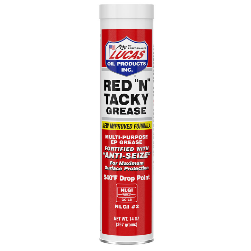 Lucas Oil 10005 Red "N" Tacky Grease 14-ounce 540°F Drop Point (Pack of ...