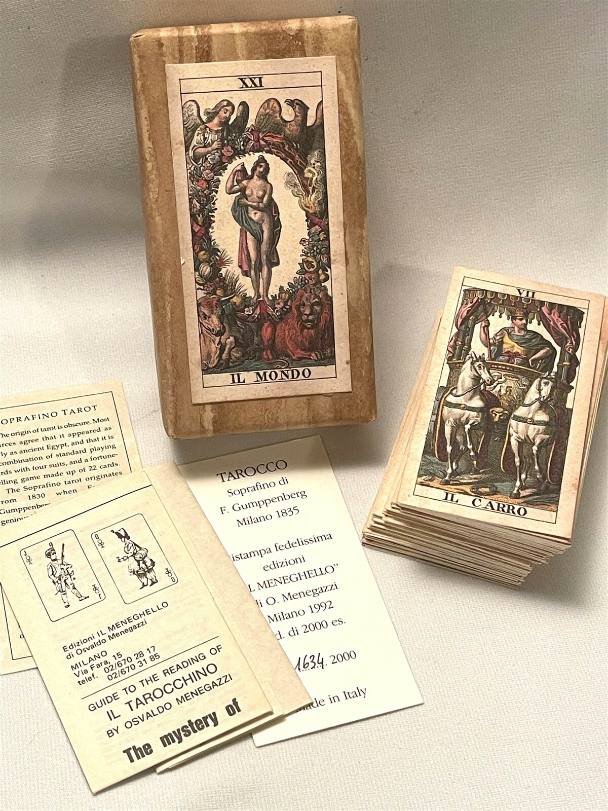 RARE ~ Tarocco Soprafino Gumppenberg 78 Card Tarot Deck LE Meneghello ...