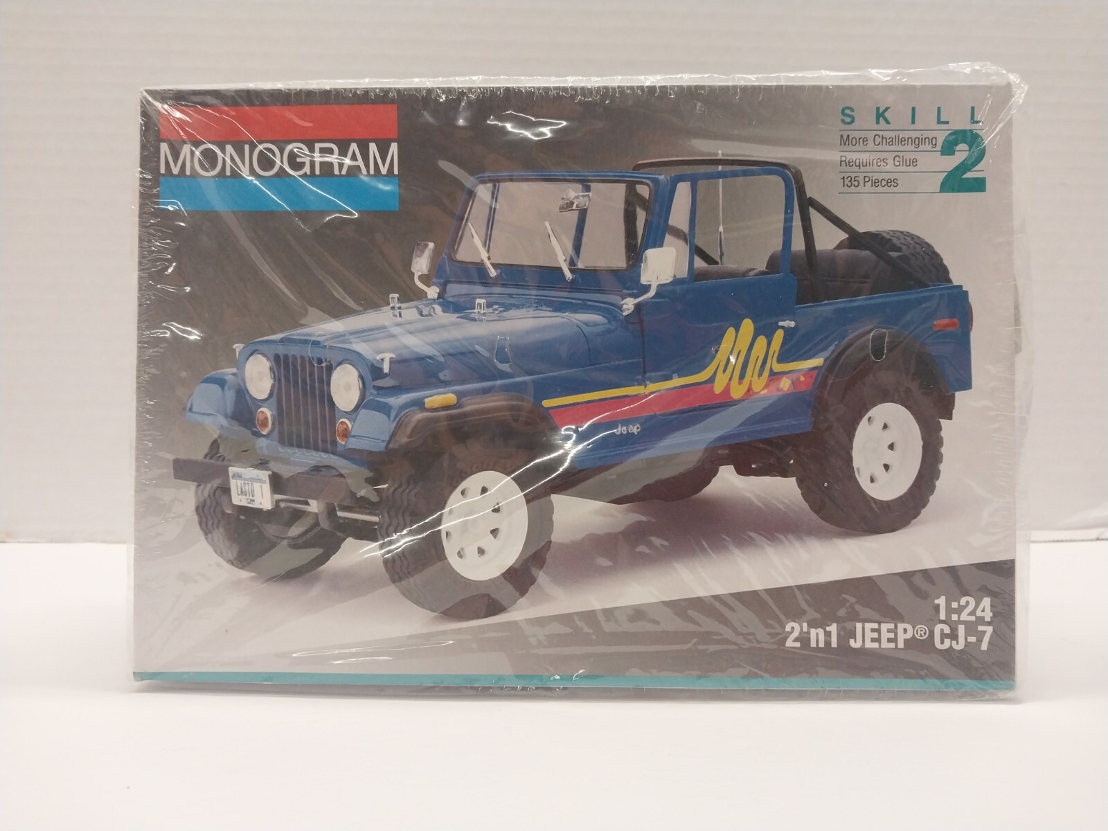 Monogram 2966 Jeep CJ-7 2n1 KIT 1:24 Model Car Kit Open Box Complete ...