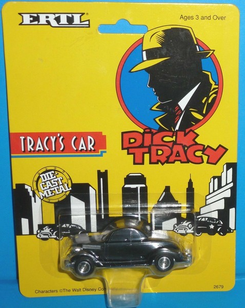Dick Tracy Toys Set of 4 Die Cast Metal Cars Unopened 1990 Ertl Company ...