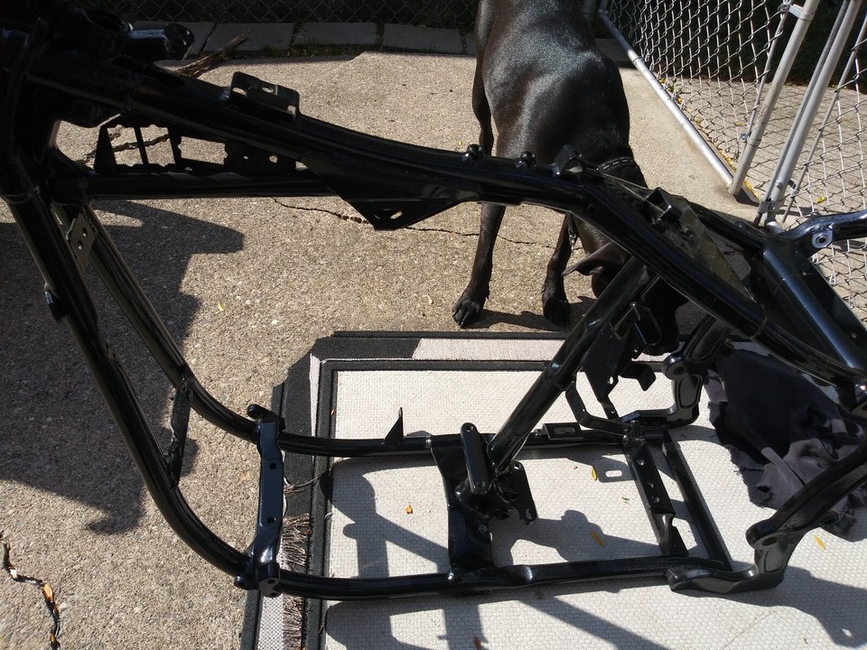 Harley Davidson 87-99 Softail Frame FXST FLST Custom Heritage Bad Boy ...