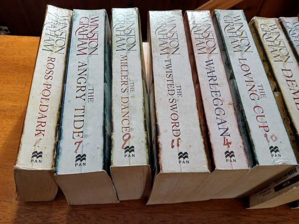 Poldark Complete Series #1-12 Trade Paperback Book Lot Winston Graham ...