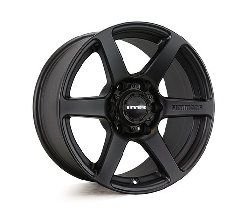 To Suit NISSAN NAVARA D22 WHEELS PACKAGE: 17x9.0 Simmons S6 Matte Black ...