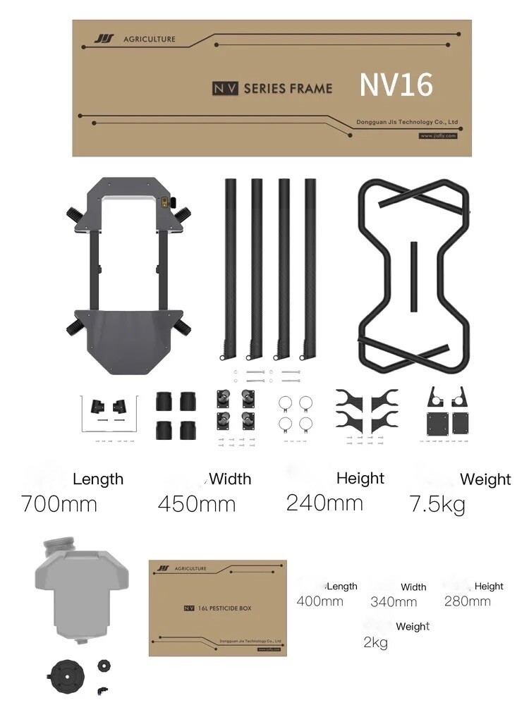 FULL SET Farming 16L 20L Agriculture Drone Sprayer Agricole UAS ...