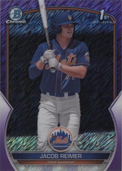 2023 Bowman Chrome - Prospects Jacob Reimer #BCP-181 Purple Shimmer ...