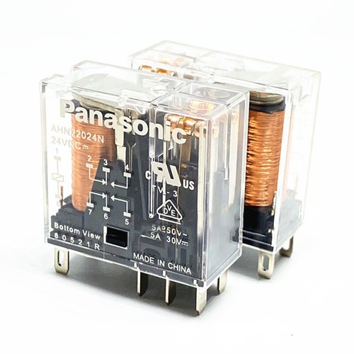 2PCS Panasonic AHN22024N 24VDC 5A Power relay 8 Pins | eBay