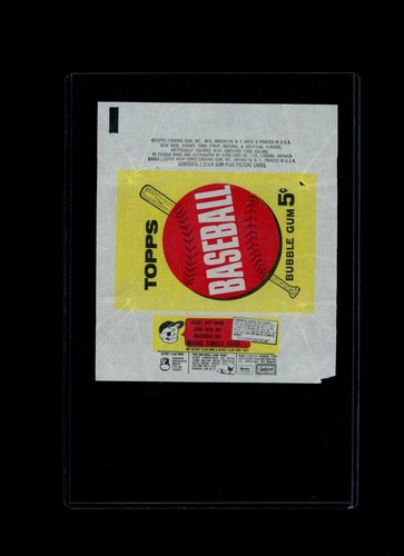 1963 TOPPS BASEBALL EMPTY 5 CENT WAX PACK WRAPPER *336865 | eBay