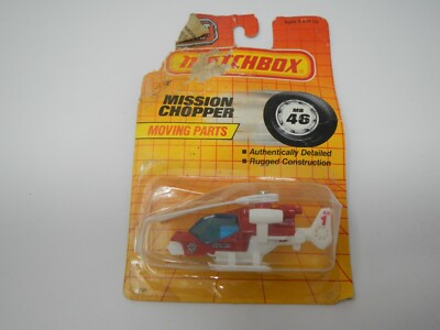 Matchbox Mission Chopper Red MB46 | eBay