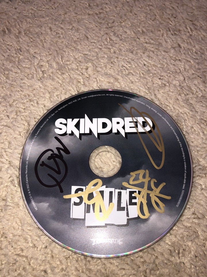 SIGNED! Smile By Skindred CD Nu Metal Reggae Soil Nonpoint (Hed) p.e ...