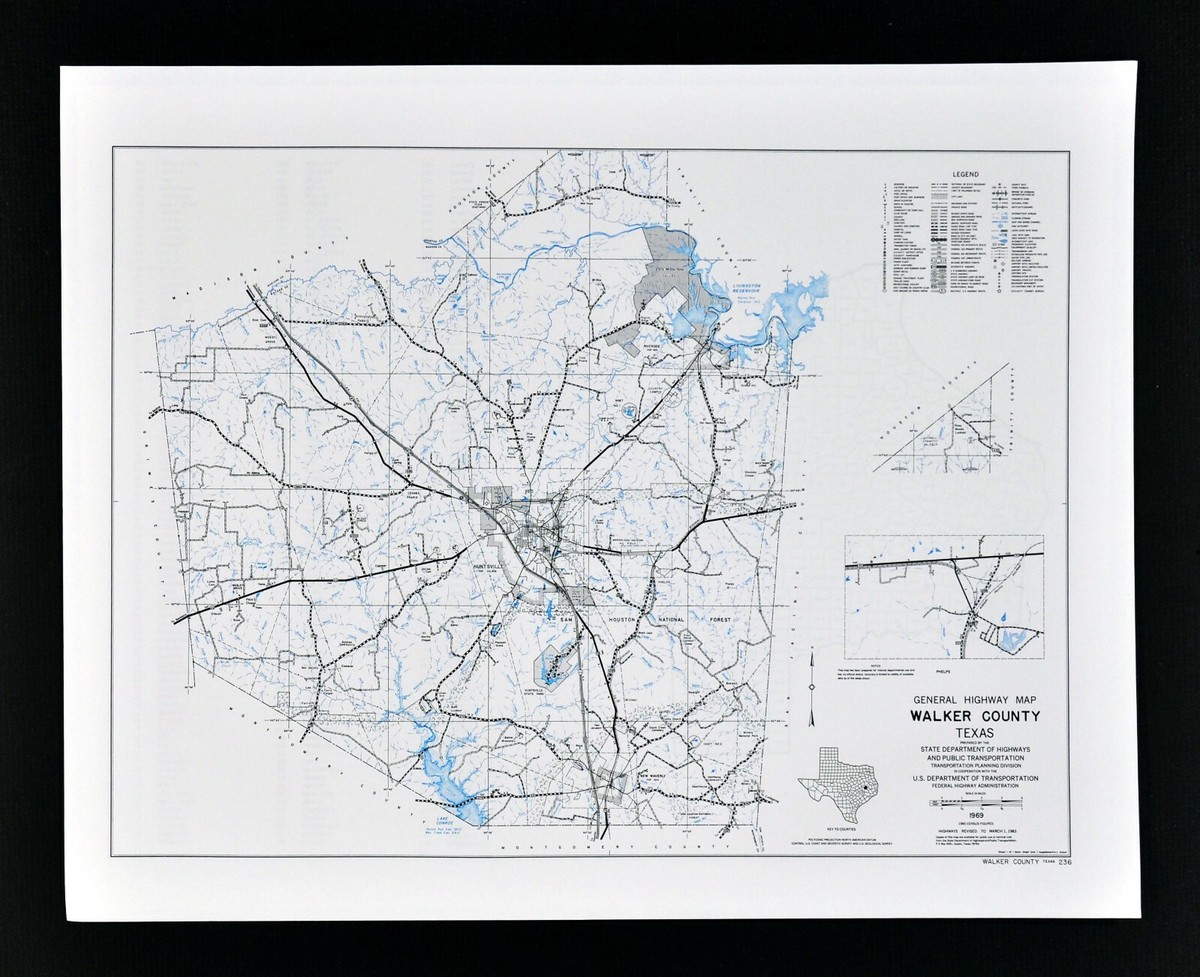 Walker County Texas Map