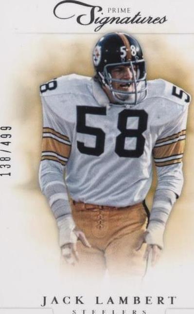 2012 Panini Prime Signatures - Jack Lambert #139 /499 for sale online ...