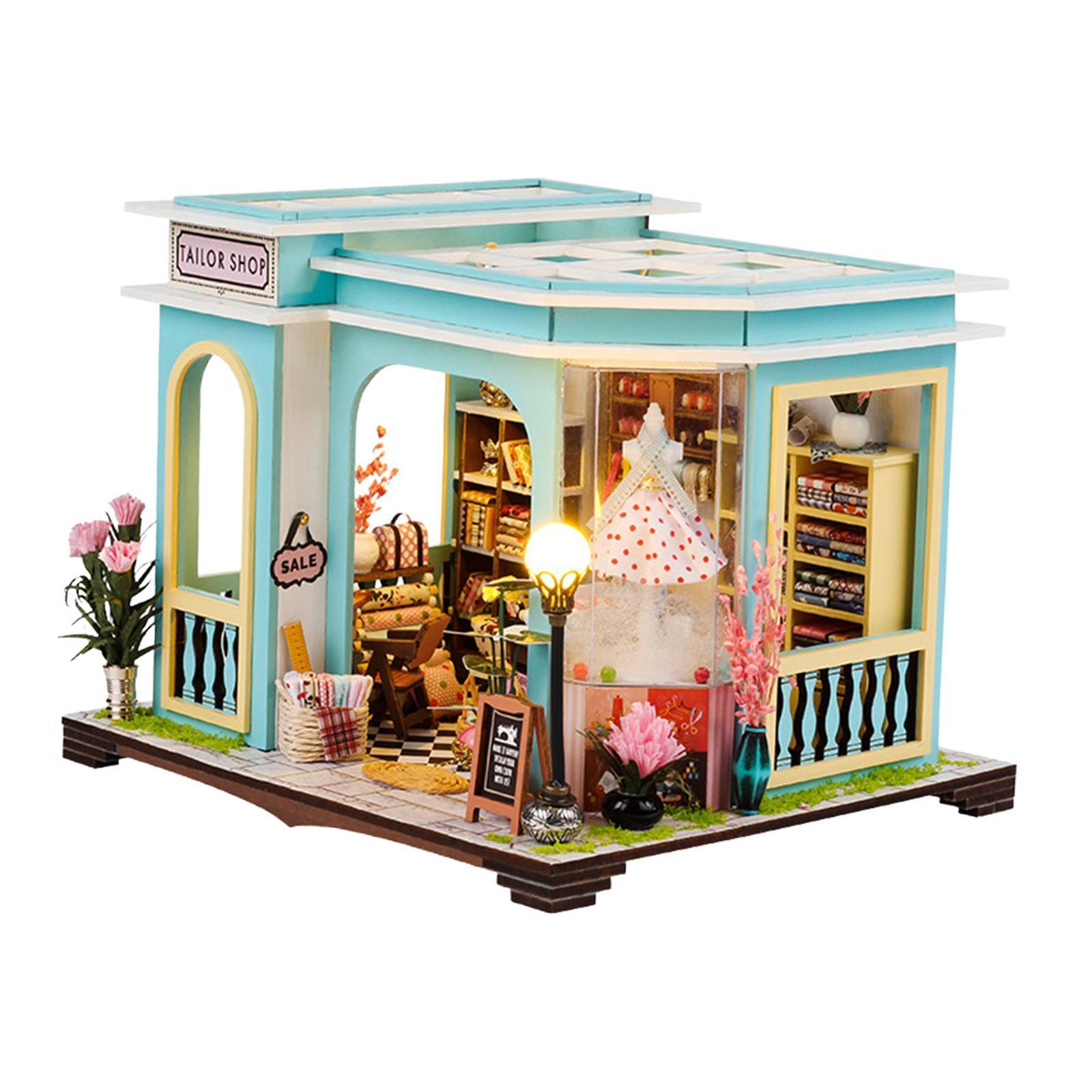 DIY Wooden Miniature Building Kits Educational Toy for Family Kids Boy ...