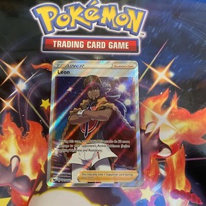 Leon Full Art Trainer Pokémon Card - Vivid Voltage Ultra Rare 182/185 ...