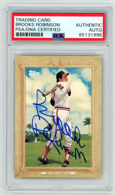 BROOKS ROBINSON Signed 2010 Topps Turkey Red Card #TR69 - Baltimore ...
