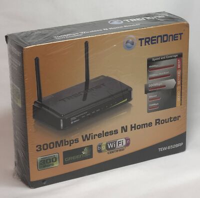 Trendnet 300Mbps Wireless N Home Router TEW 652BRP - New in Factory ...