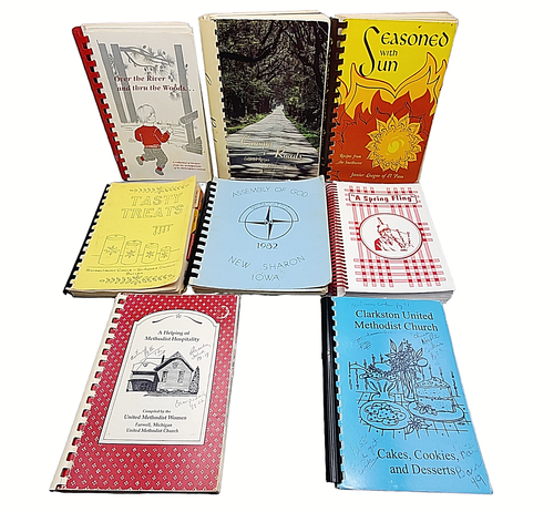 Lot of 8 Cook Books Iowa Assembly of God Missionettes, Junior League ...