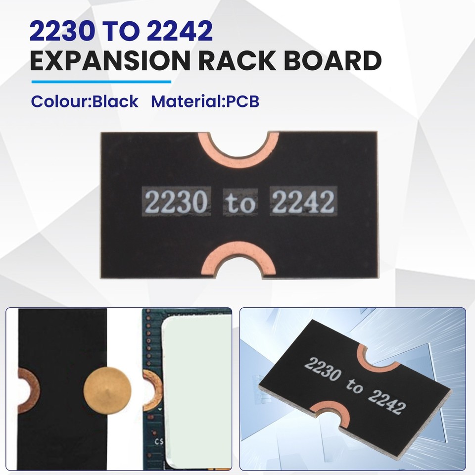 M2 Solid-State Drive Adapter M2 2230 SSD to 2242 Converter Card 2230 ...