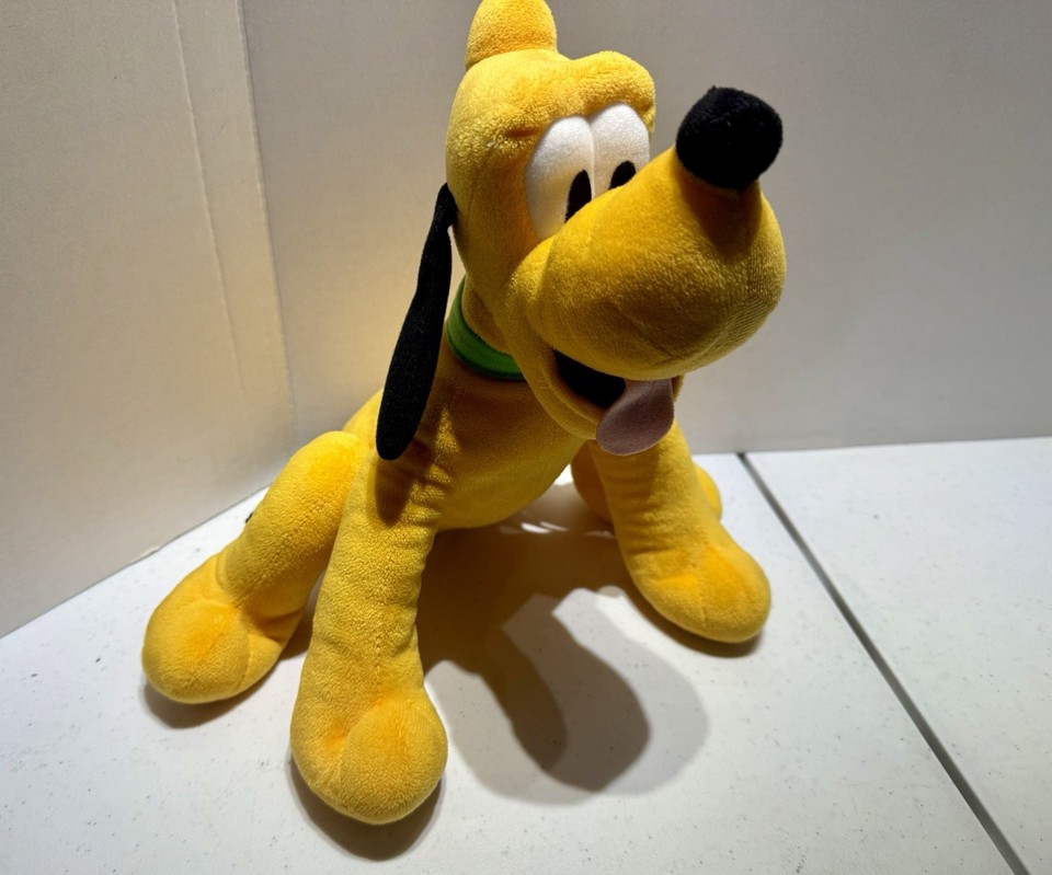 Disney Pluto Plush Toy 12” Yellow Dog from (Disney Parks) Stuffed Good ...