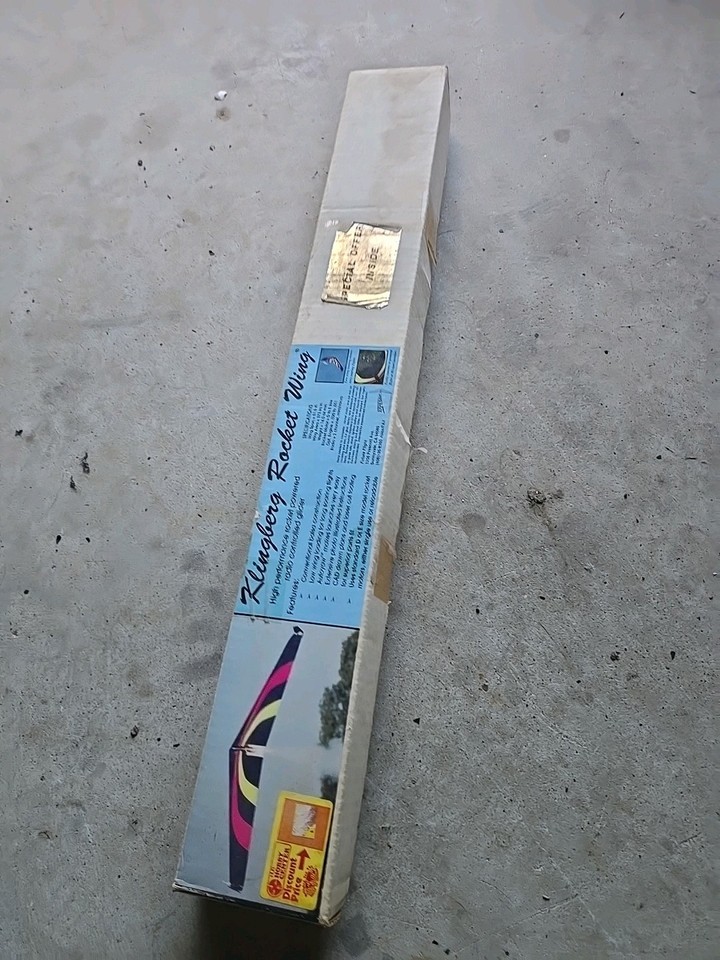 New Klingberg Rocket Wing Vintage Balsa R/c Airplane Kit Estes Aerotech ...