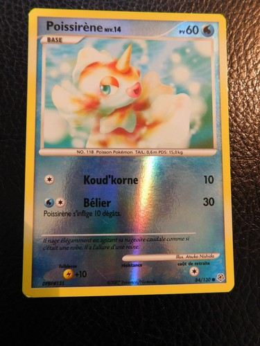 Carte Pokemon POISSIRENE 84/130 REVERSE Diamant et Perle D&P FR | eBay