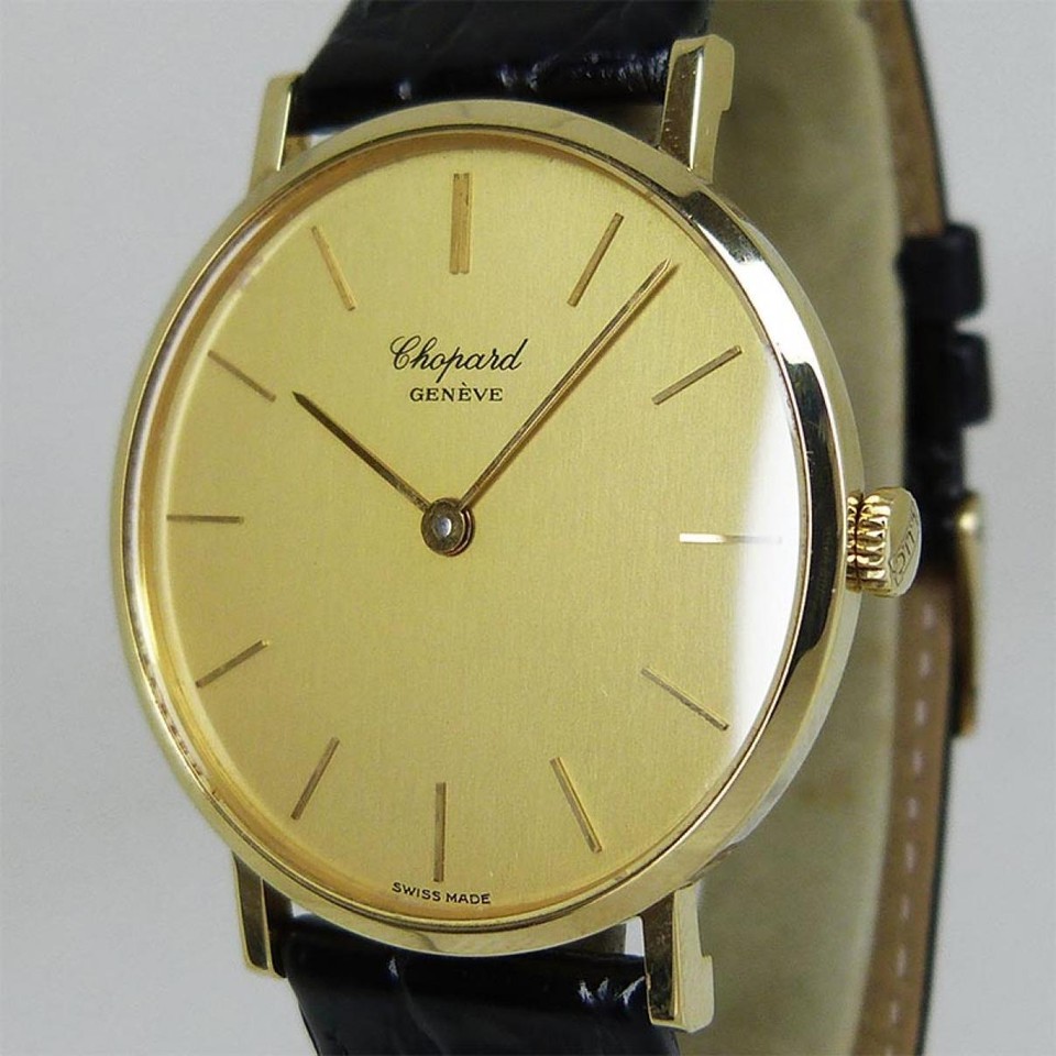 Chopard Watch 1013 YG x GP Manual winding Antique Gold Cal.7001 32.5mm ...