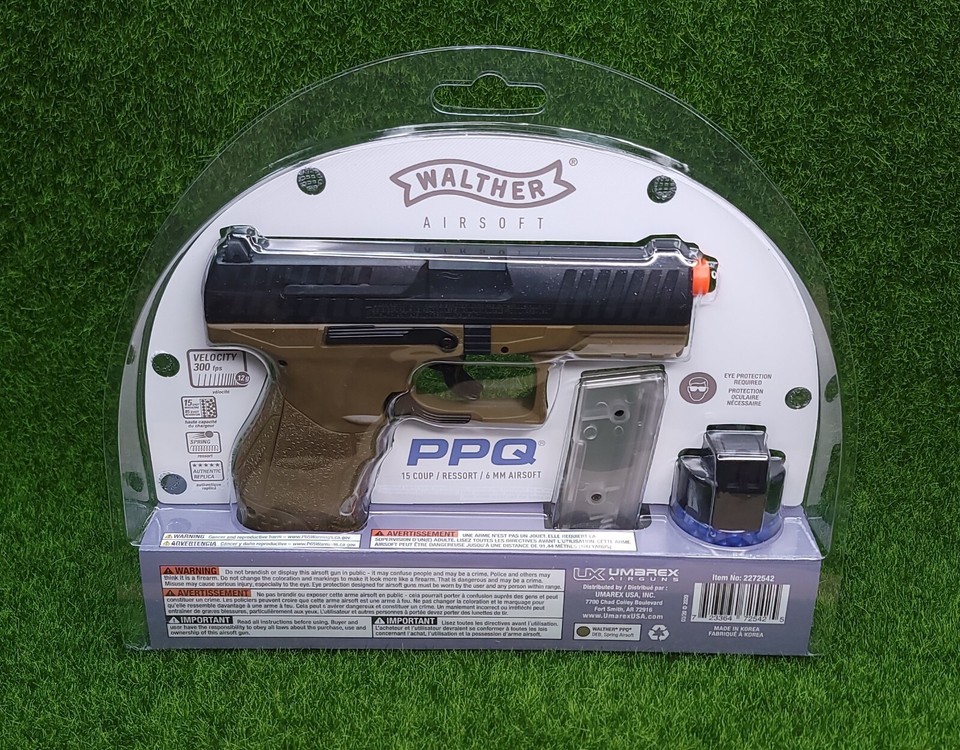 Umarex Walther PPQ Special Ops Airsoft Spring Pistol 2 Magazines & BBs ...