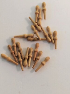 Wood Ship Model Fittings Parts 20 boxwood 14mm Belaying pins | eBay