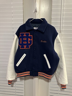 Vintage 90s Soccer Letterman Jacket Size XL | eBay
