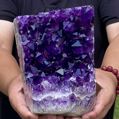 12.71LB Restoration of Natural Amethyst Cave Quartz Cluster Crystal ...