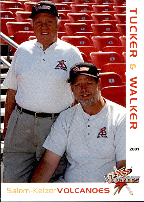 2001 Salem-Keizer Volcanoes #31 Bill Tucker & Jerry Walker Owners ...
