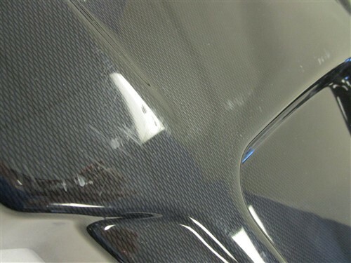WIND DEFLECTOR WINDSHIELD CARBON FIBER 21 5/8" D X 5 3/4" H X 19" W ...