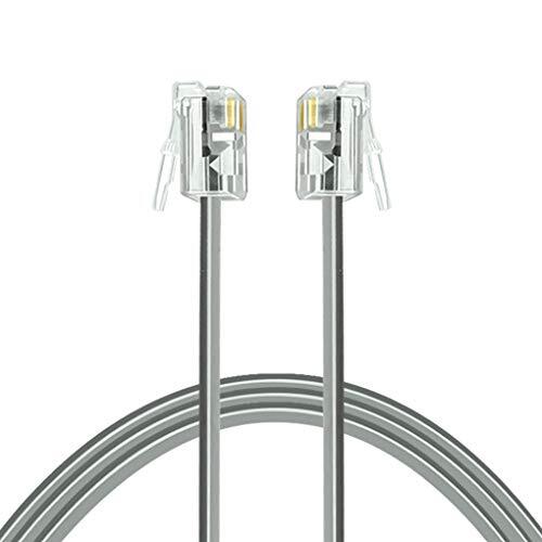 Phone Cord 1ft Telephone Cord Phone Line Cord RJ11 6P4C Male to Male ...