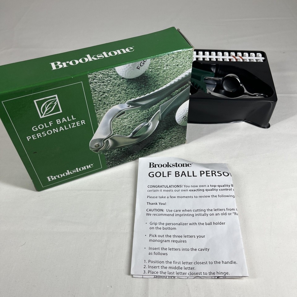 Brookstone golf ball personalizer NOS 1999 | eBay