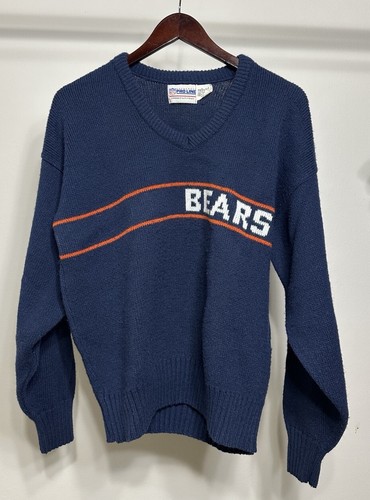Vintage 80s Cliff Engle Chicago Bears Wool Sweater M Mike Ditka Pro ...