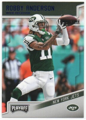 Robby Anderson 2018 Playoff Goal Line Blue #147 New York Jets | eBay
