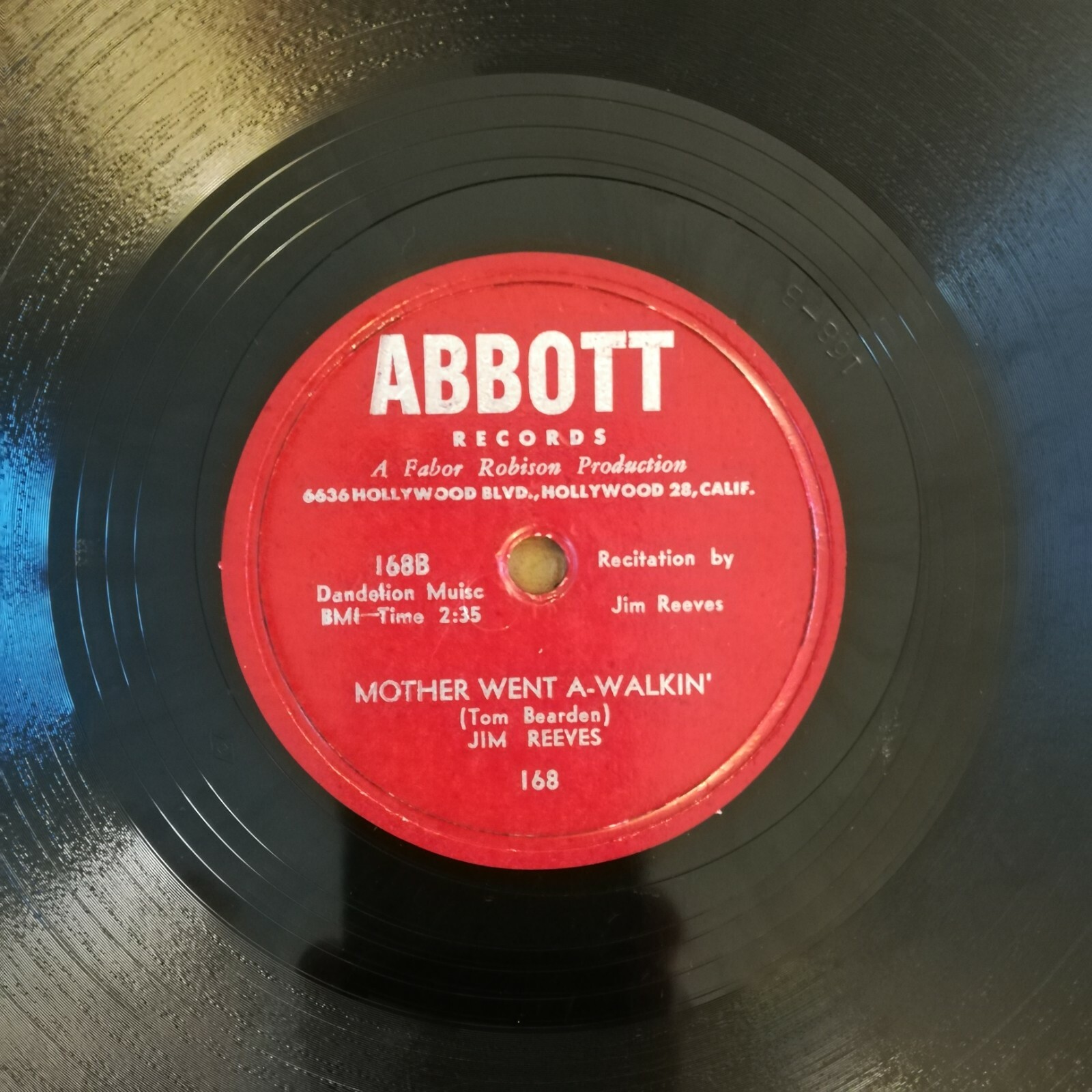 JIM REEVES Padre Of Old San Antone / Mother Went A-Walkin' 1954 78 ...