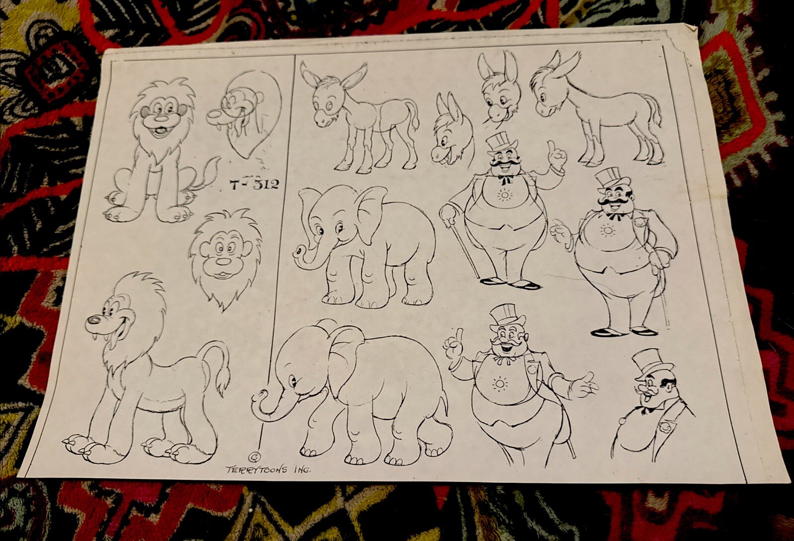 TERRYTOONS - ANIMATION SHEET - TERRY-TOON STUDIO - ANIMATOR CHARACTER ...