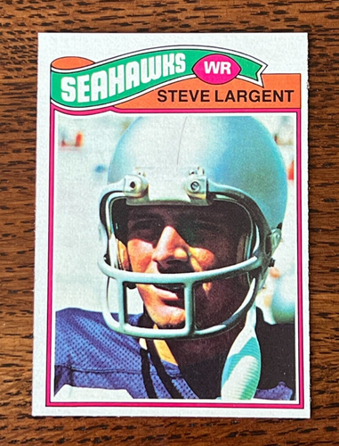 1977 Topps Steve Largent Rookie card - # 177 Seattle Seahawks | eBay